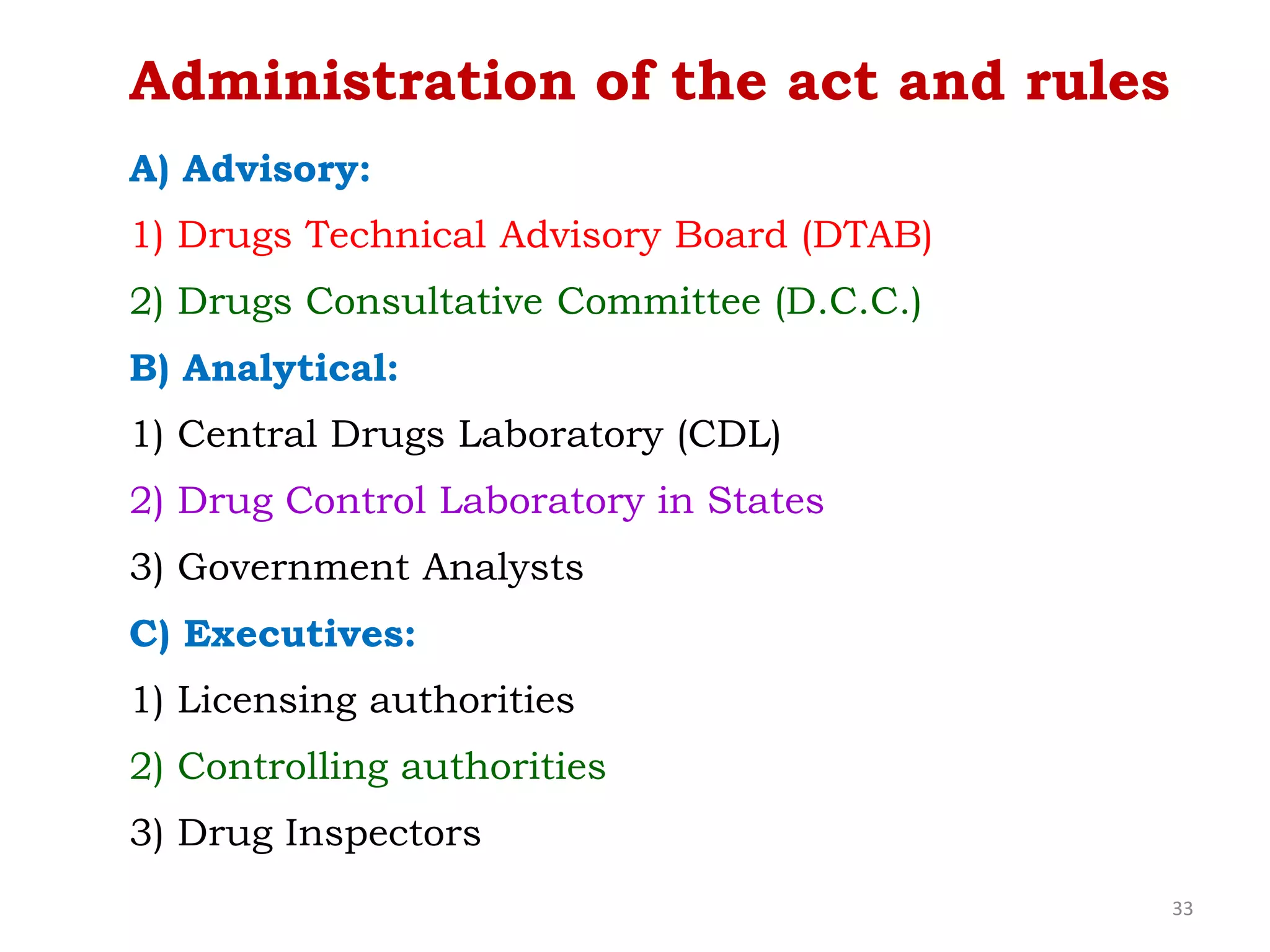 Drug and Cosmetic Act 1940 and Rules 1945 | PPTX