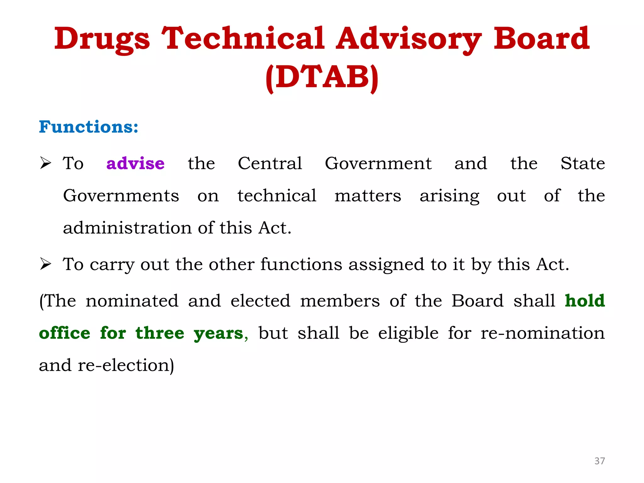 Drug and Cosmetic Act 1940 and Rules 1945 | PPTX