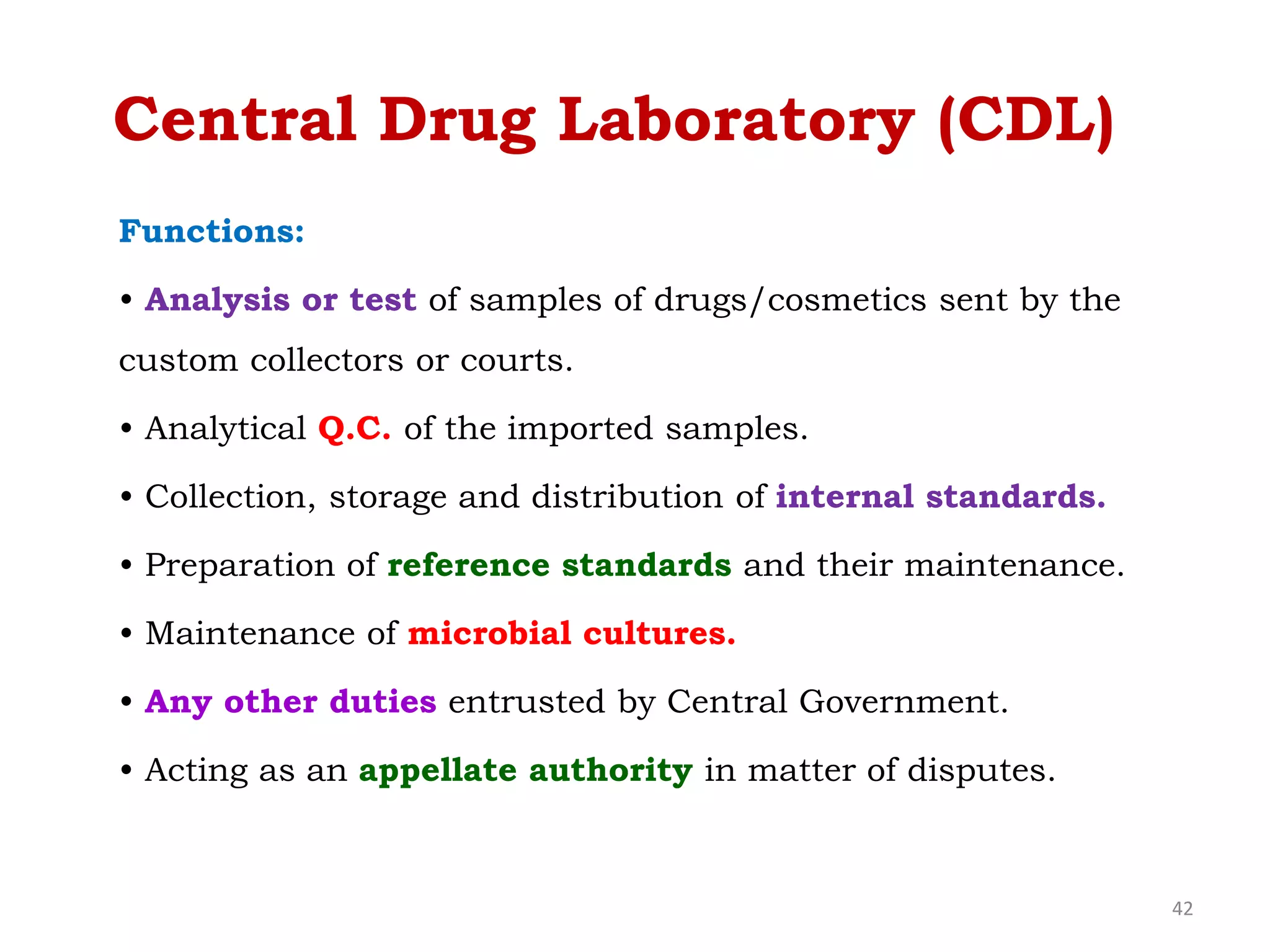 Drug and Cosmetic Act 1940 and Rules 1945 | PPTX