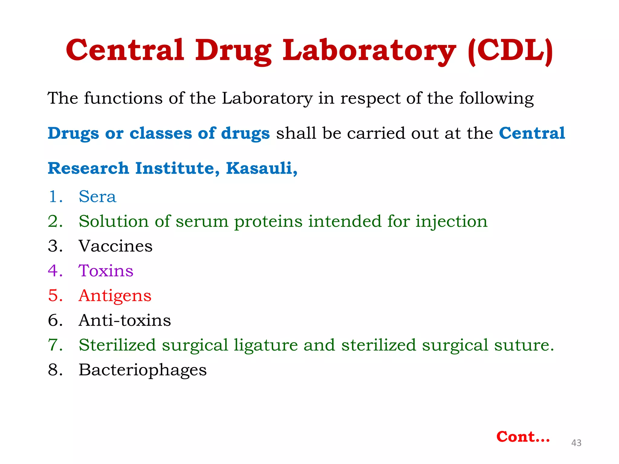 Drug and Cosmetic Act 1940 and Rules 1945 | PPTX