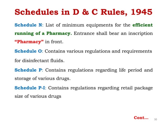 Drug and Cosmetic Act 1940 and Rules 1945 | PPTX