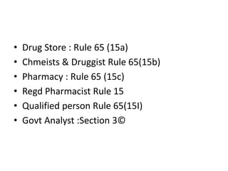 DRUG AND COSMETIC ACT,1940 AND ITS RULES 1945.pptx