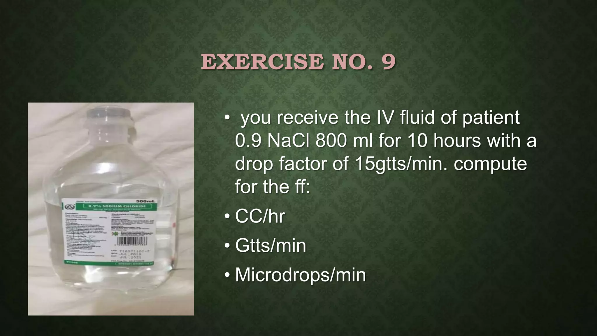 Drug And Iv Fluid Computation Pptx