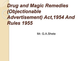 Drug and magic remedies (objectionable | PPTX | Pharmaceutical Drugs ...