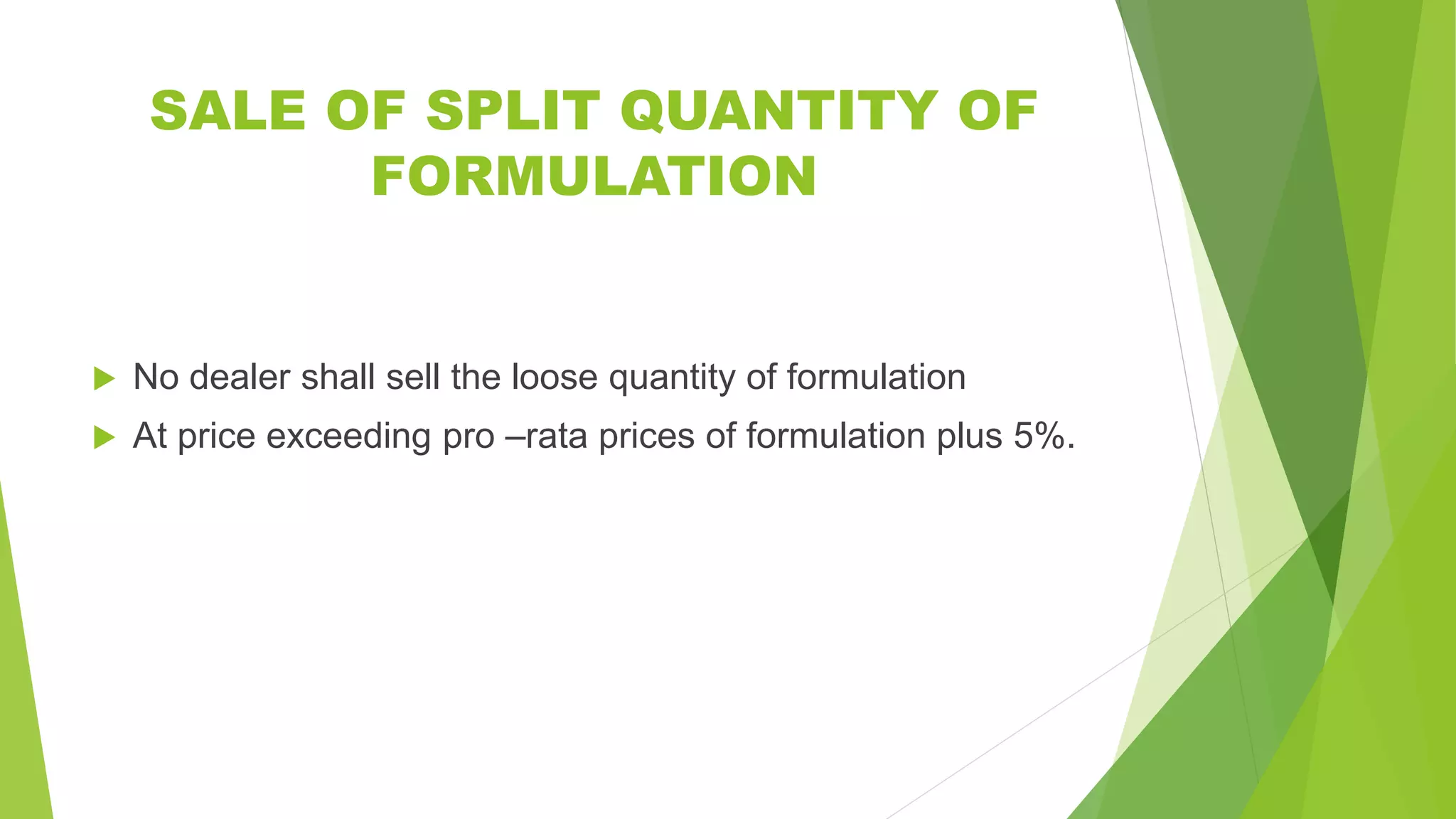 Drug and price control order | PPTX