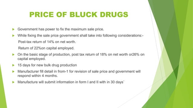 Drug and price control order | PPT | Free Download