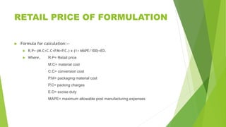 Drug and price control order | PPTX