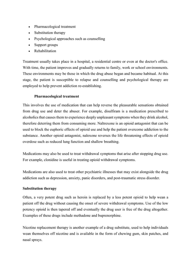 Drug and substance abuse topic three | PDF