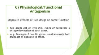 Drug antagonism & neurotansmitters | PPTX