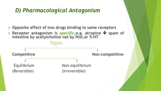 Drug antagonism & neurotansmitters | PPTX
