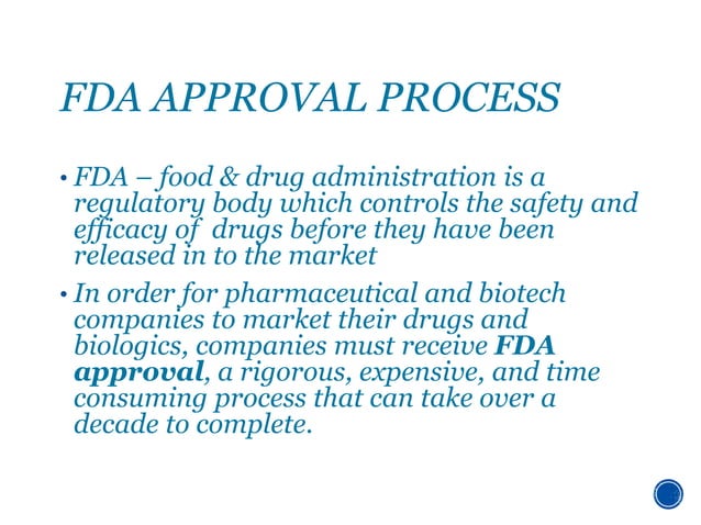 Drug approval process& | PPT