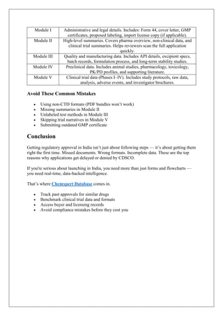 Drug Approval Process in India: Complete Step-by-Step Guide | PDF
