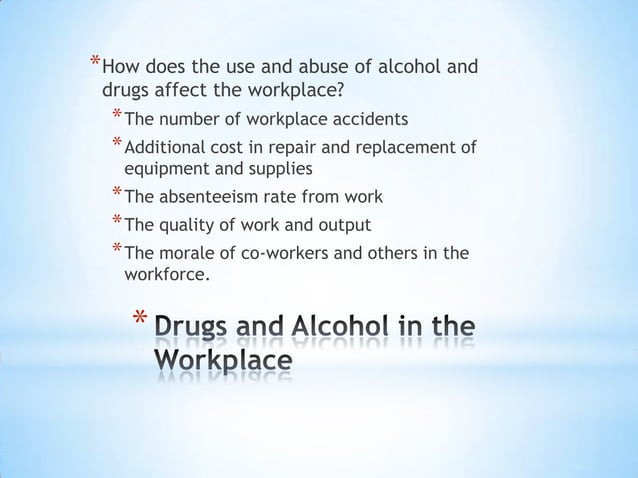 Drug and Alcohol Awareness | PPTX