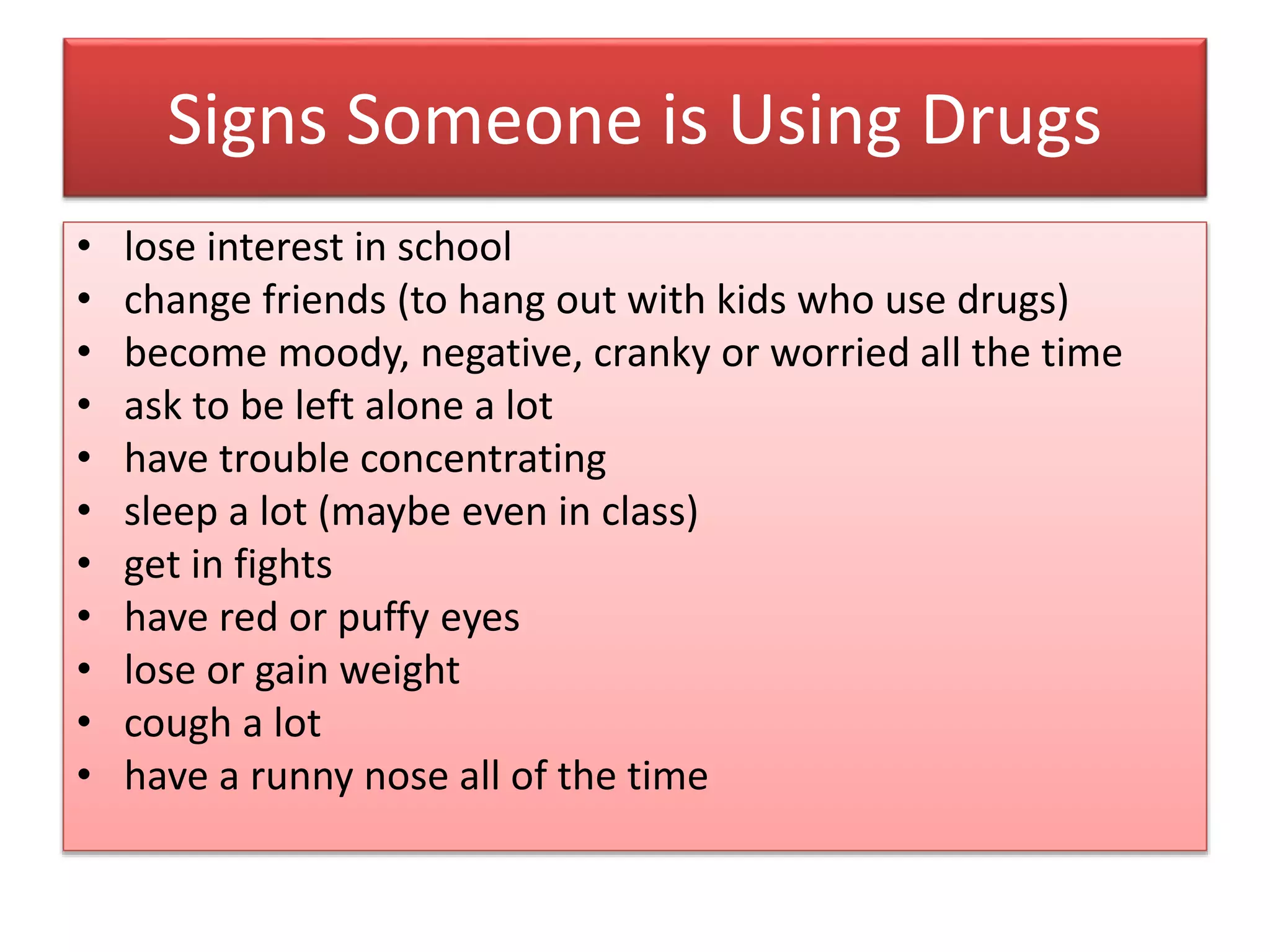 Drug Awareness Presentation | PPTX