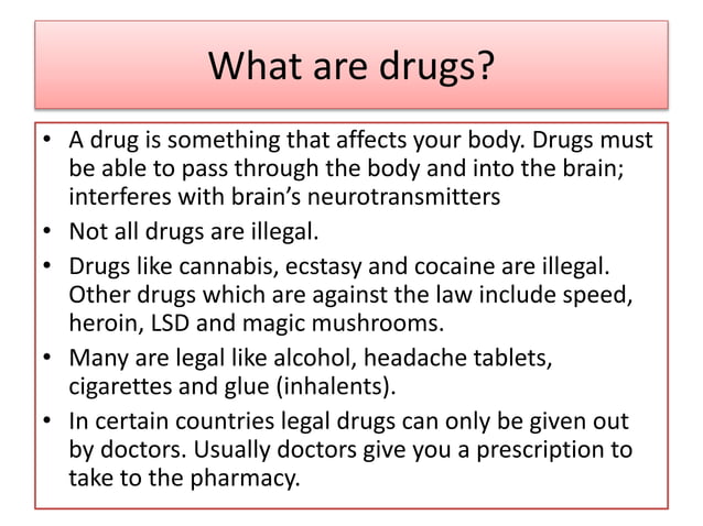 Drug Awareness Presentation | PPTX