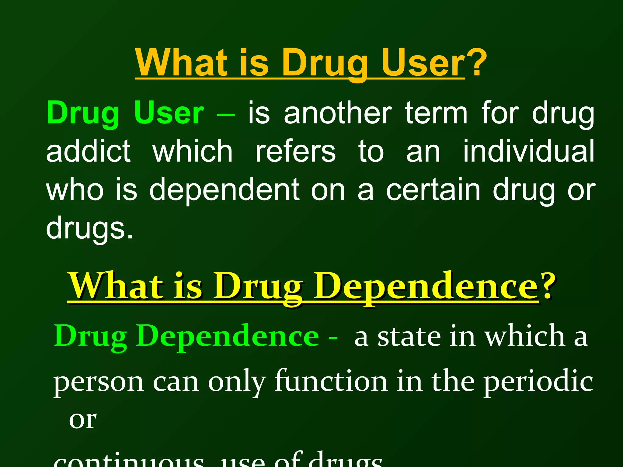 Drug awareness presentation | PPT