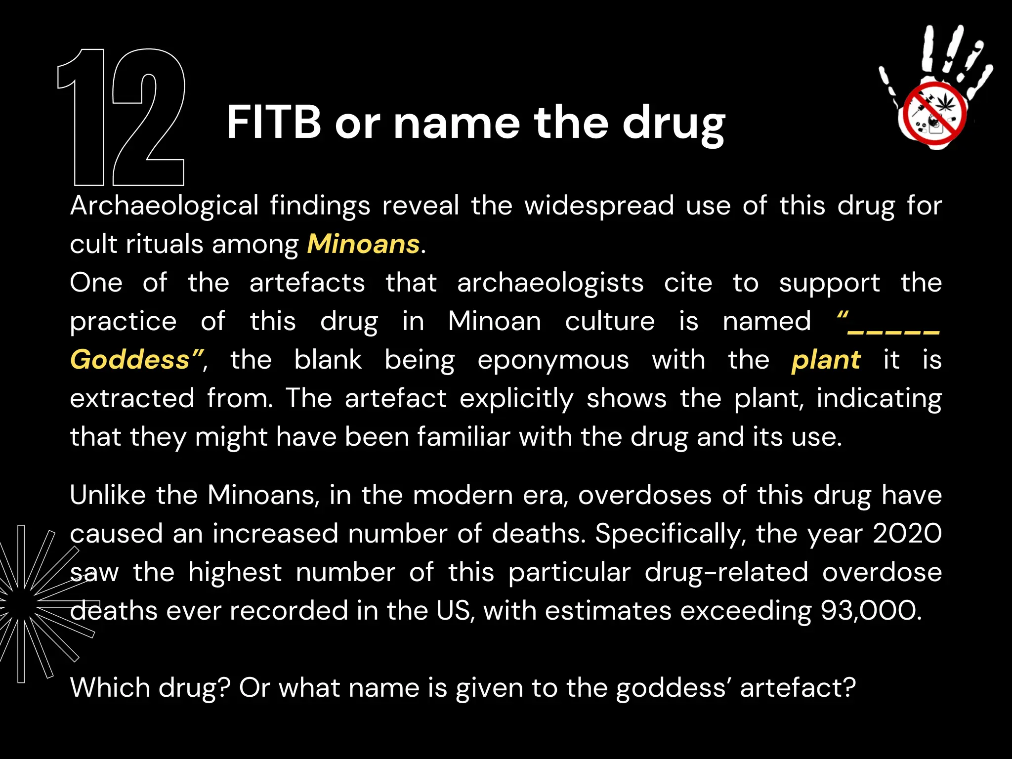 A Quiz on Drug Abuse Awareness by Quizzito | PDF