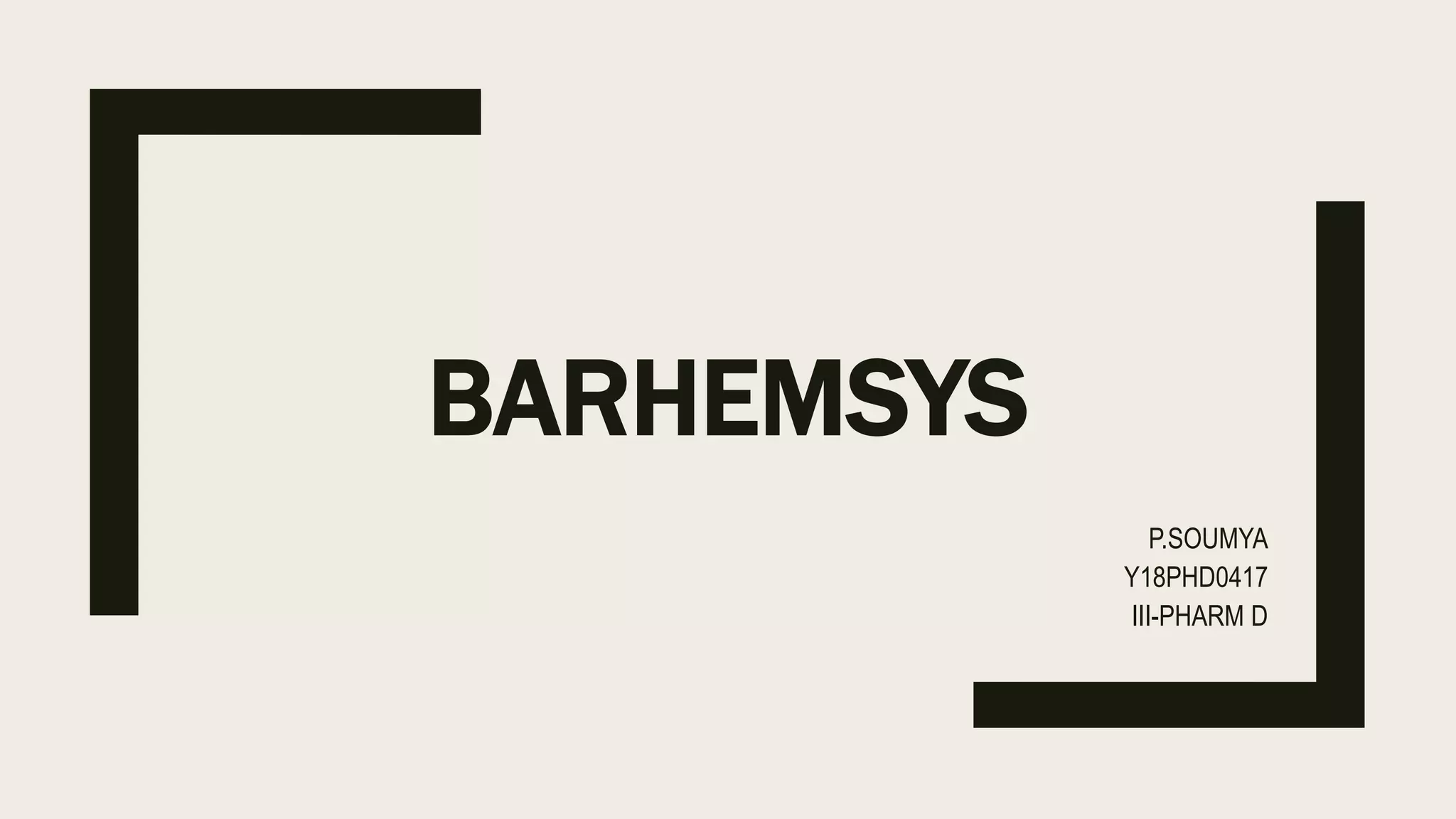 drug barhemsys ..pptx