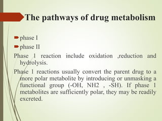 Drug biotransformation | PPTX