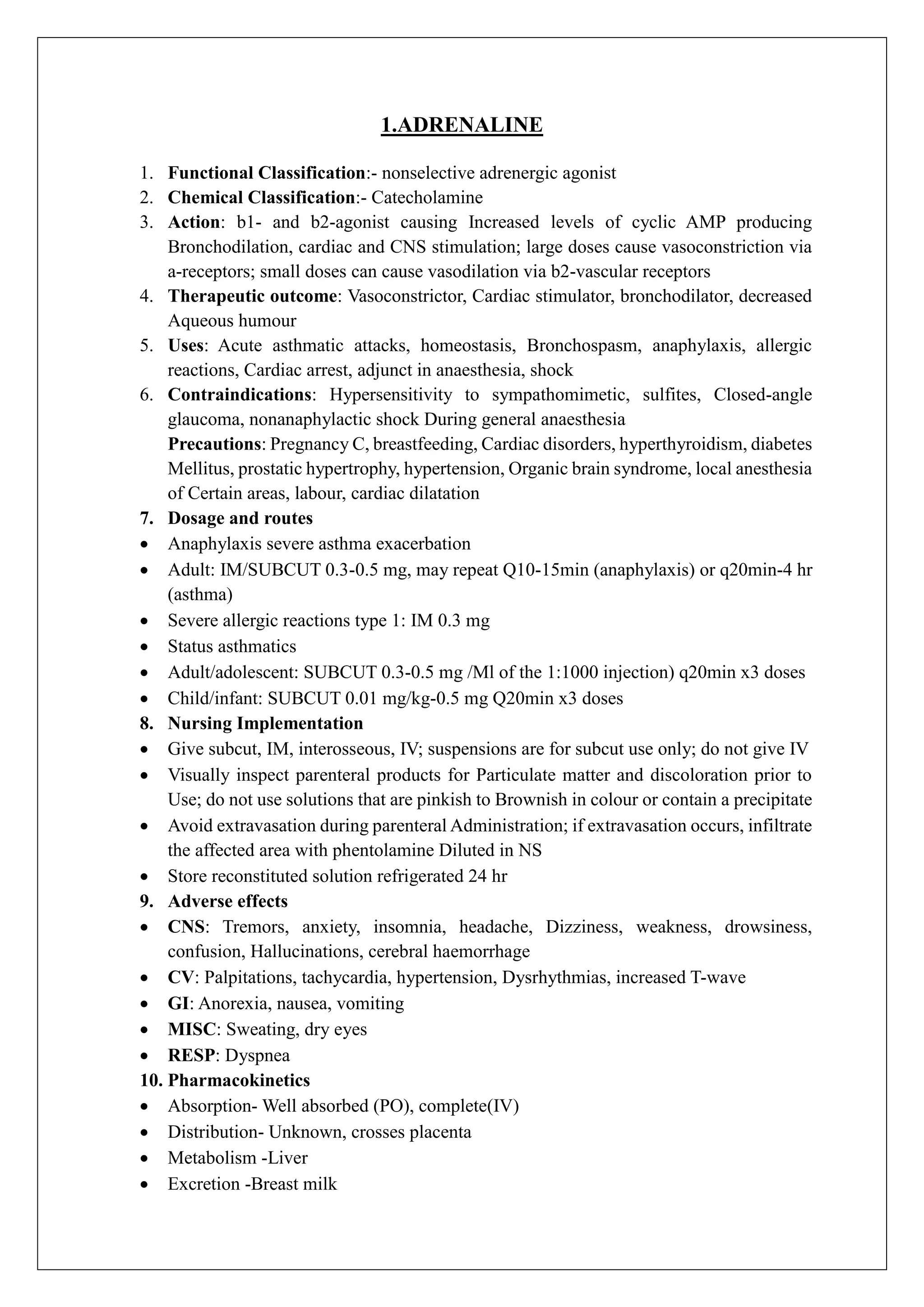 drug book in critical care nursing .docx