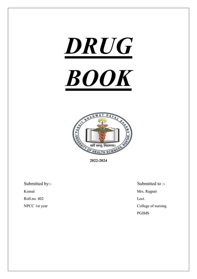 drug book in critical care nursing .docx