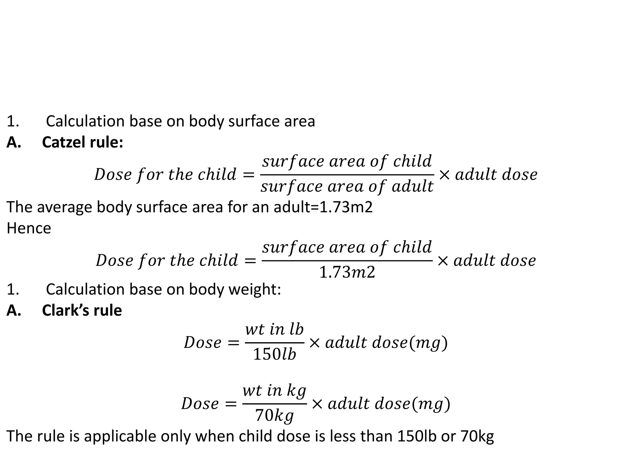 Drug calculation | PPTX
