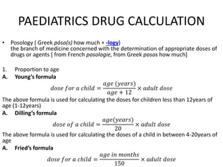 Drug calculation | PPTX