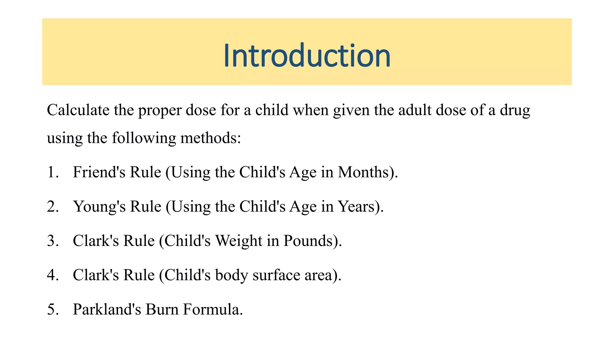 Drug dosage and IV fluid calculation for pediatric | PPTX