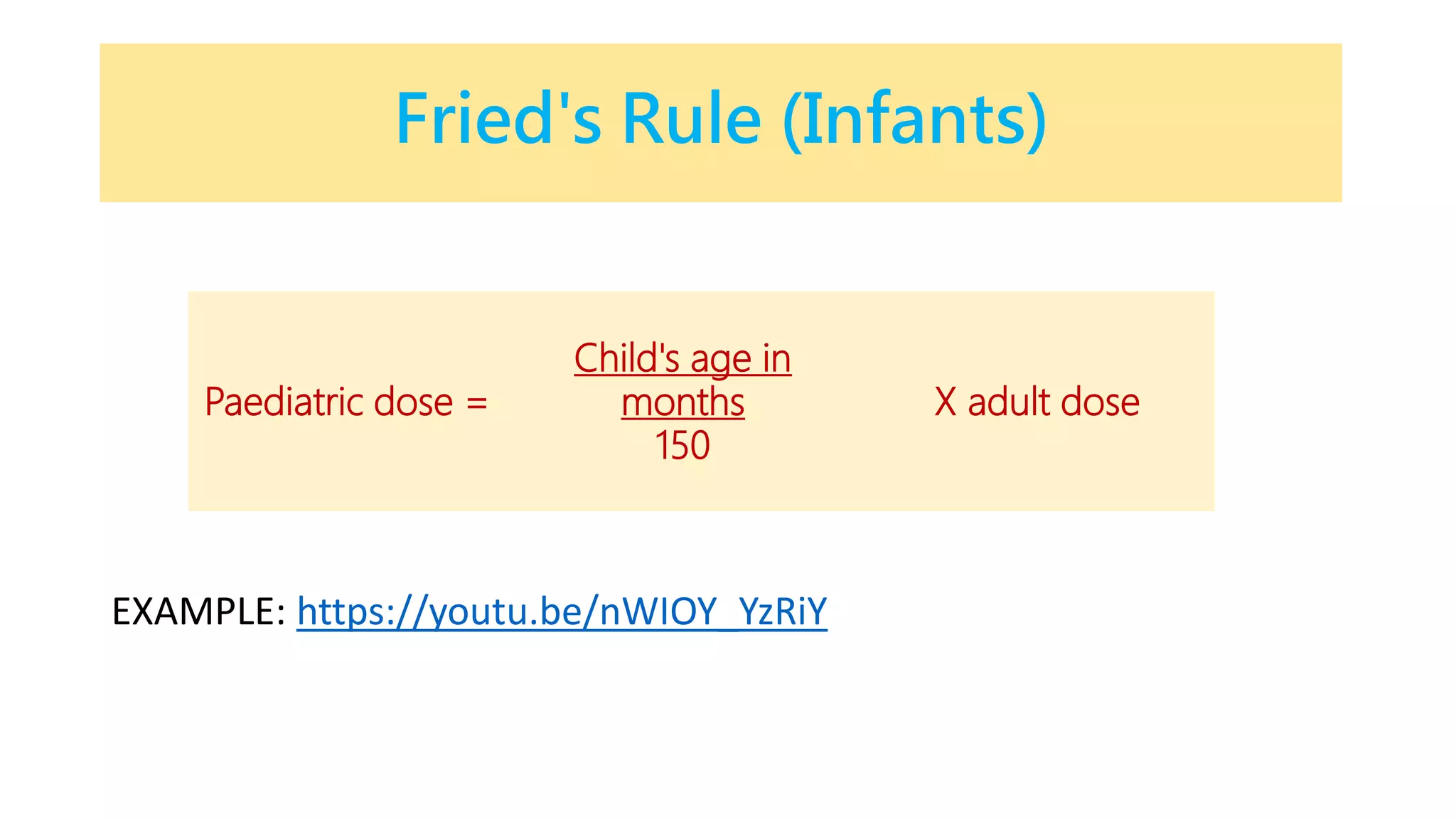 Drug dosage and IV fluid calculation for pediatric | PPTX