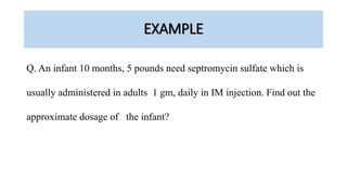 Drug dosage and IV fluid calculation for pediatric | PPTX