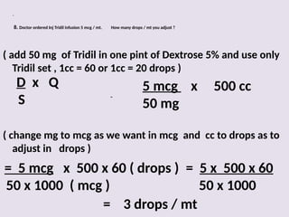 Drug calculation.pptx.................... | PPTX