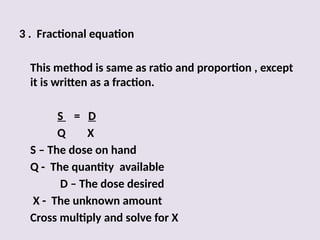 Drug calculation.pptx.................... | PPTX