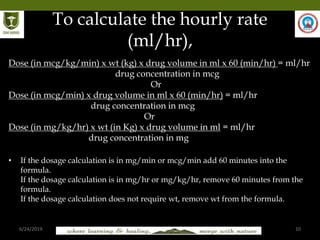Drug calculation & Dilution | PPTX