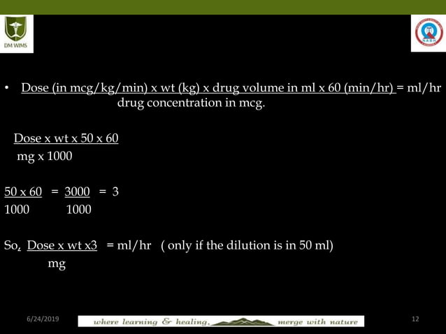 Drug calculation & Dilution | PPTX