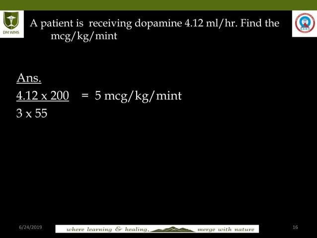 Drug calculation & Dilution | PPTX