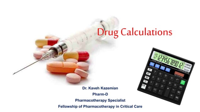 Drug calculations | PPT