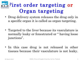 Drug carrier systems targeted to widely dispersed cells | PPT