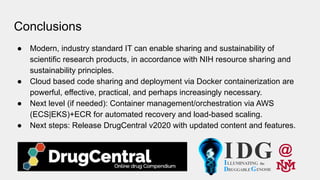DrugCentralDb and BioClients: Dockerized PostgreSql with Python API ...