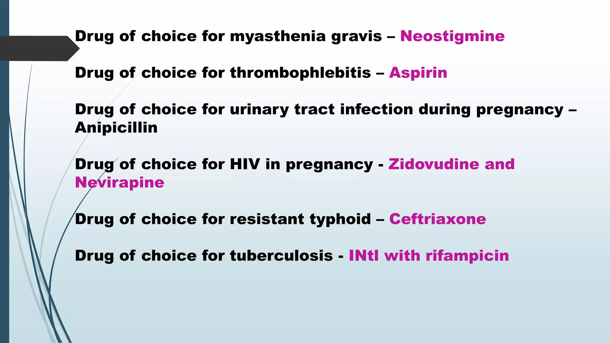 Drug choice in pregnancy - a long chart disease condition & drugs | PPTX