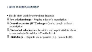 Drug classification for Pharmacology Students | PPTX