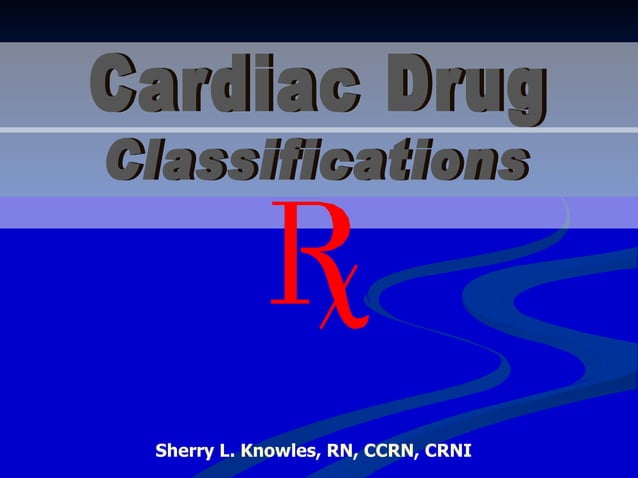 Drug Classifications | PPT