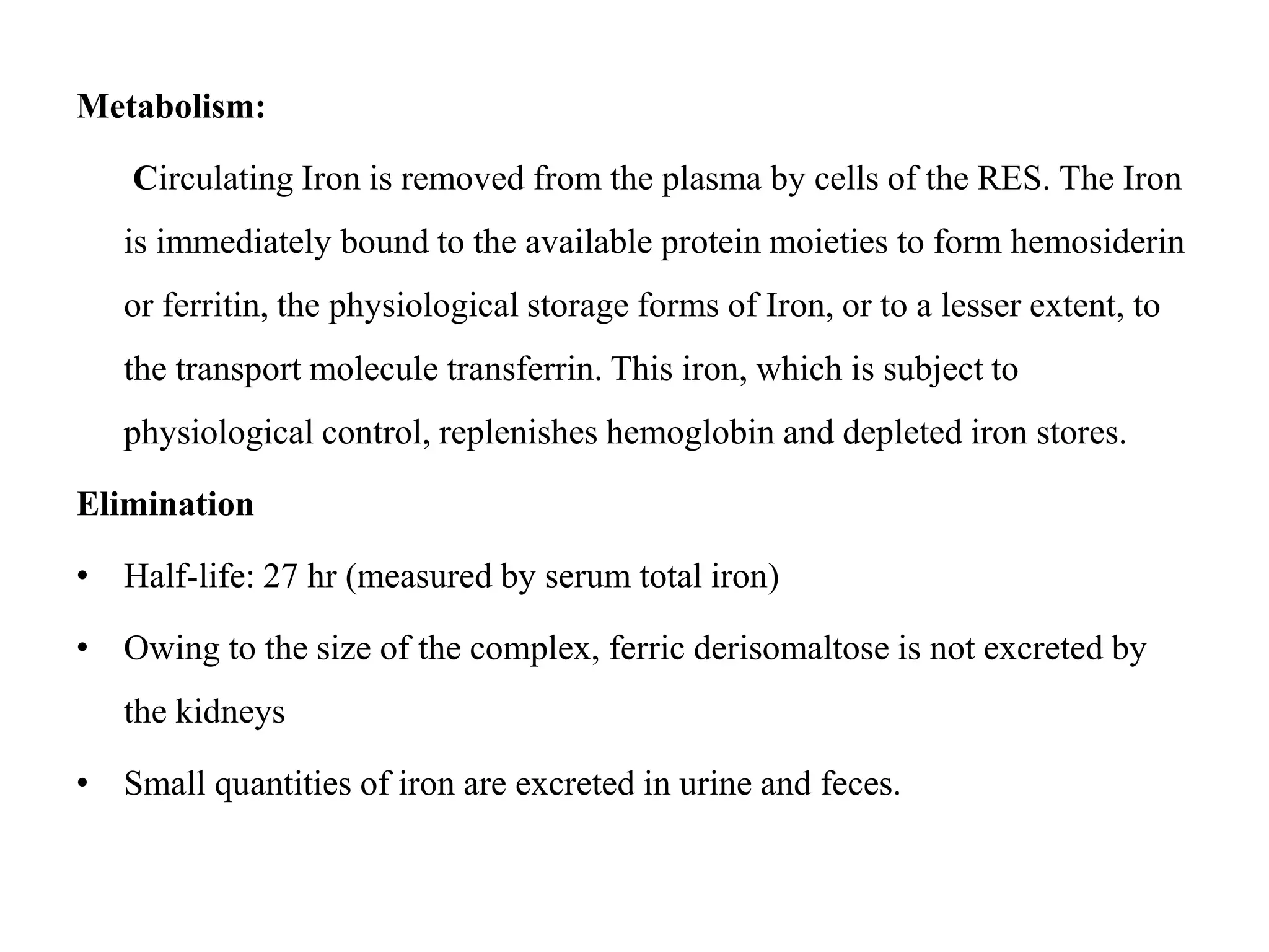Drug club presentation on monoferric | PPTX