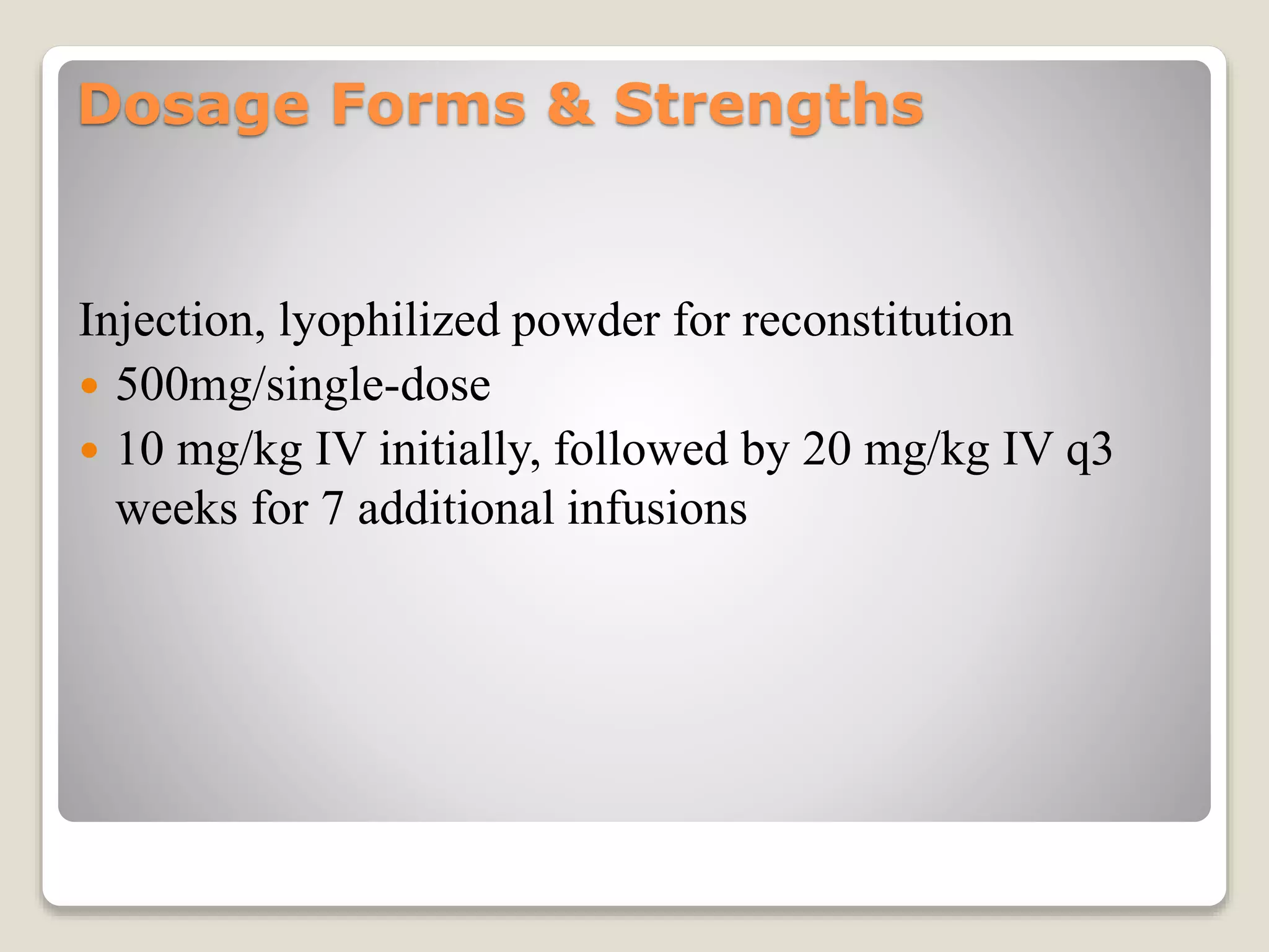 Drug club presentation on tepezza | PPTX