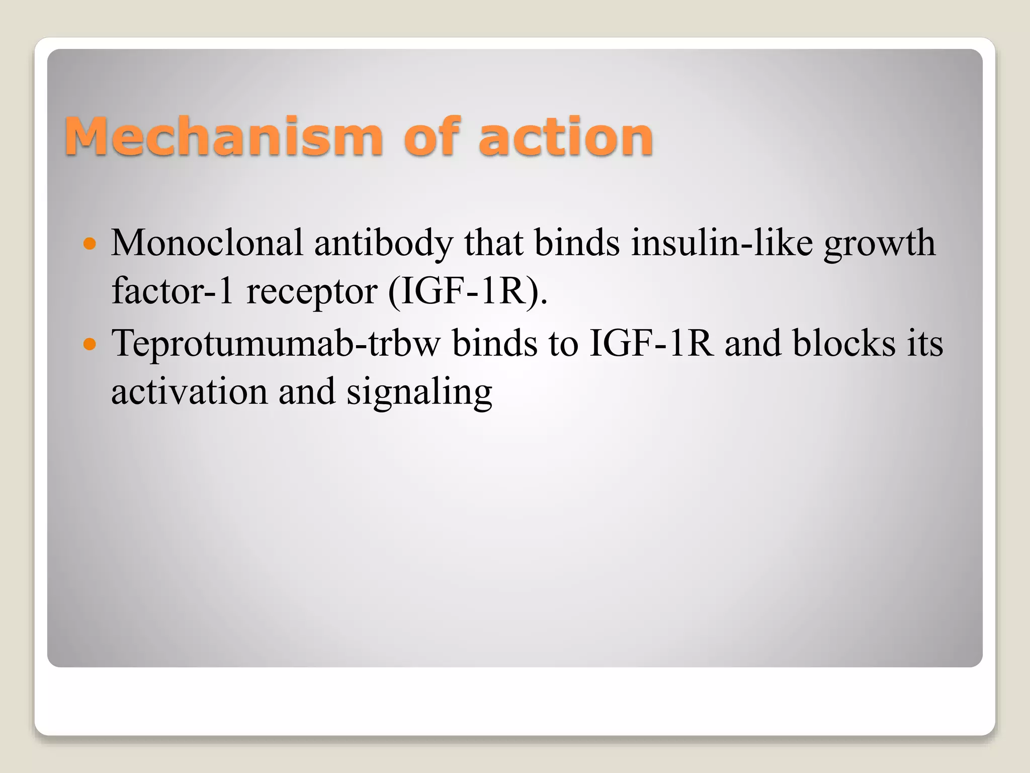 Drug club presentation on tepezza | PPTX