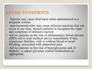 Drug club presentation on tepezza | PPTX