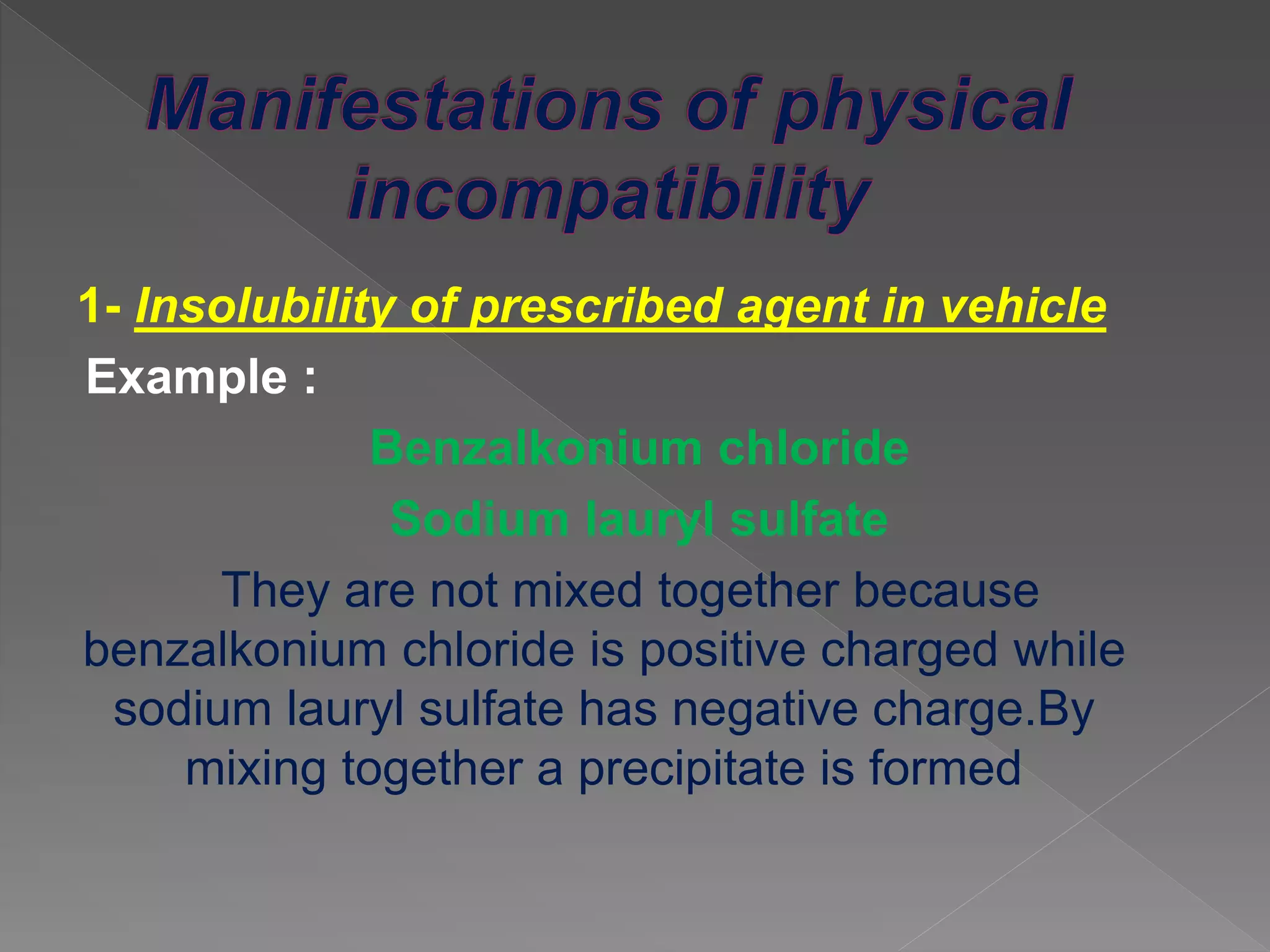 Drug incompatibilities | PPTX