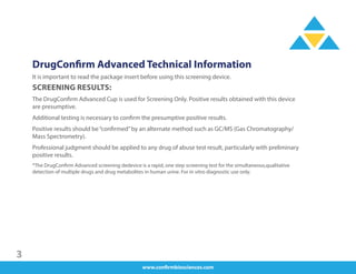 Drugconfirm Advanced 2.0 Manual | PPT