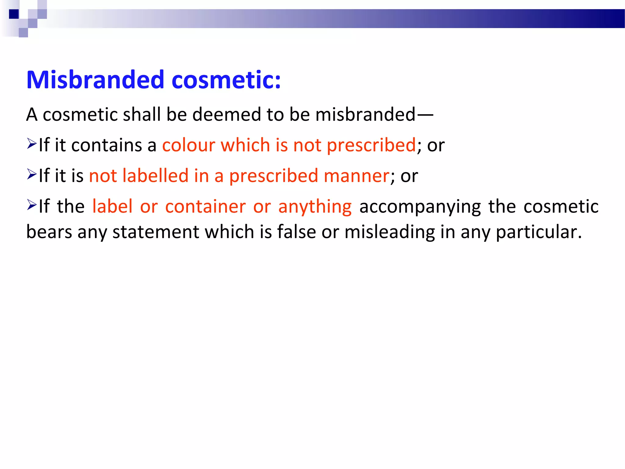 Drug and cosmetic act 1940 | PPT