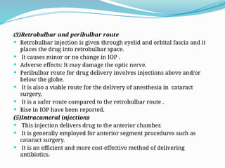 Drug Delivery system - by means of Ocular Route | PPTX