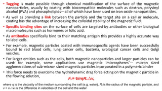Drug delivery and nanomedicine with nanomagnetic material | PPTX